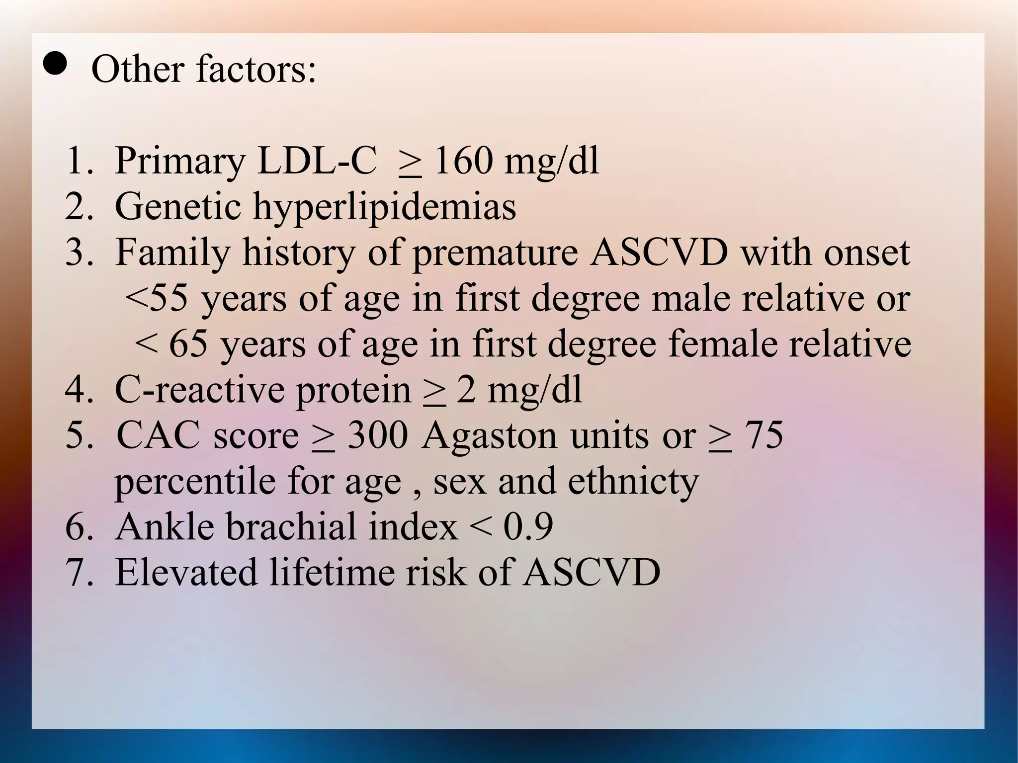 ATP IV Guideline for Blood cholesterol level | PPT