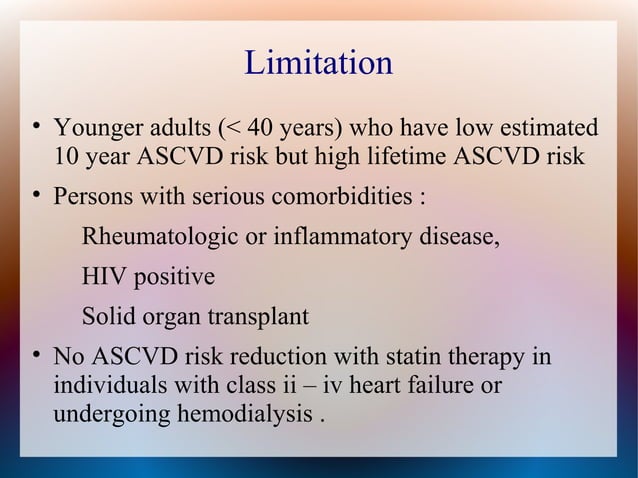 ATP IV Guideline for Blood cholesterol level | PPT | Heart and ...
