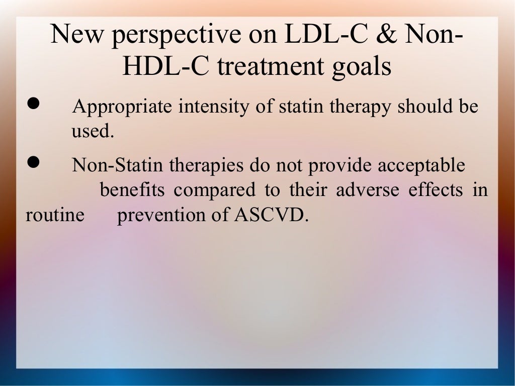 ATP IV Guideline for Blood cholesterol level