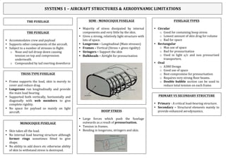 Aircraft structure and aerodynamic limitations | PDF