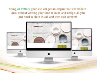 AT Pottery – Free Responsive Pottery Website template | PPT