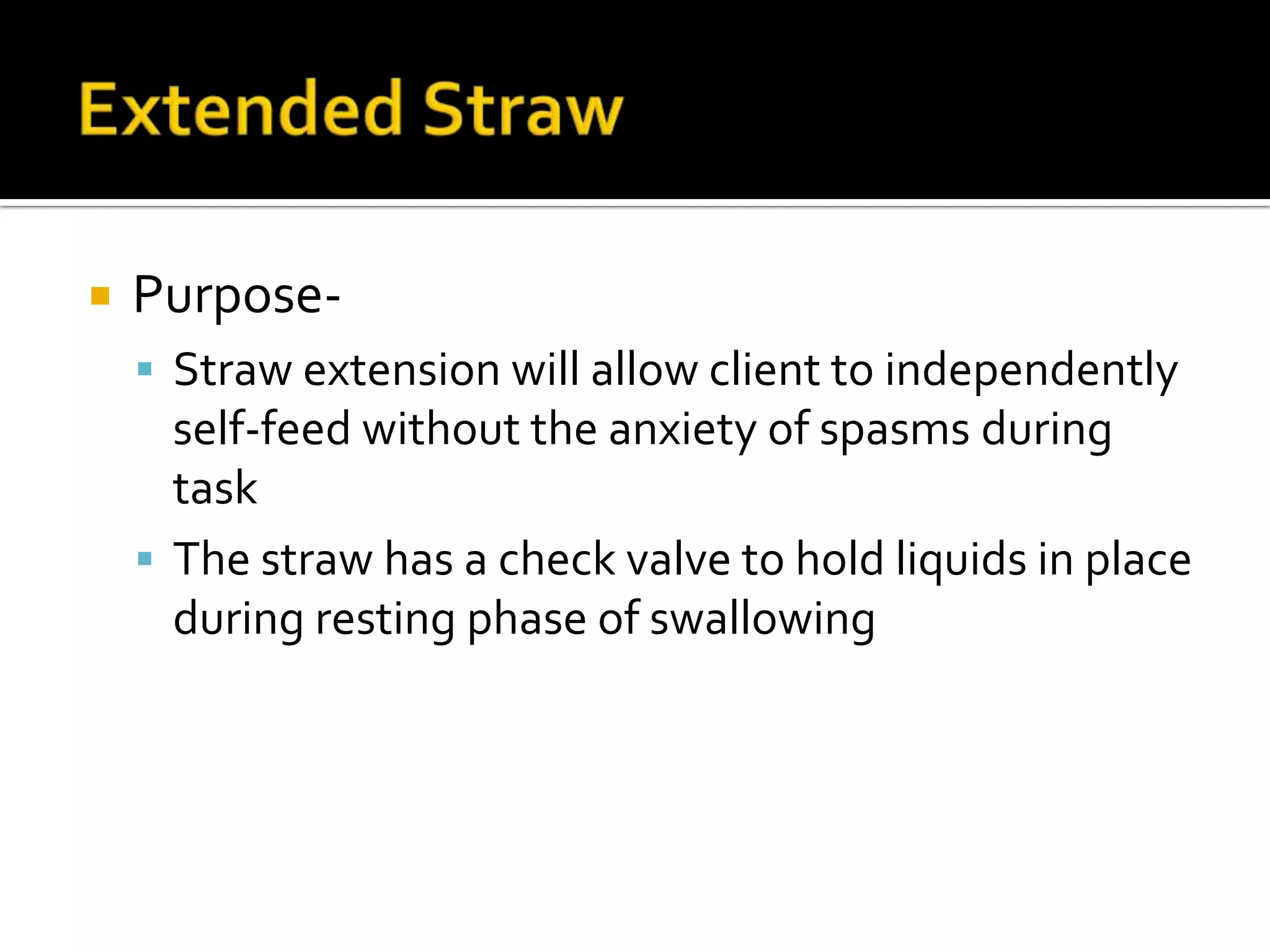 How-to build: Extended Straw AND Adapted Spork | PPTX | Sports ...
