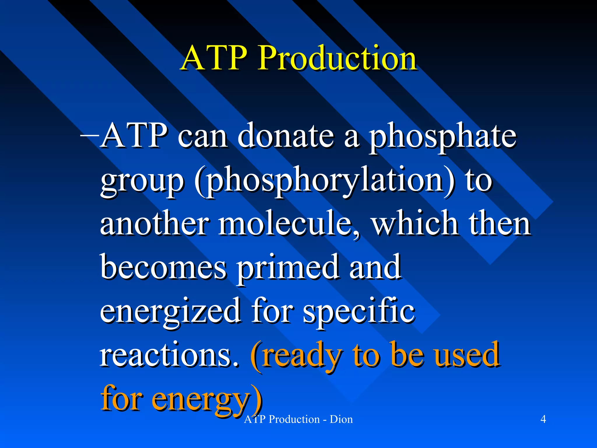 Atp production | PPT