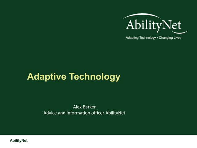 Adaptive Technology | PPTX