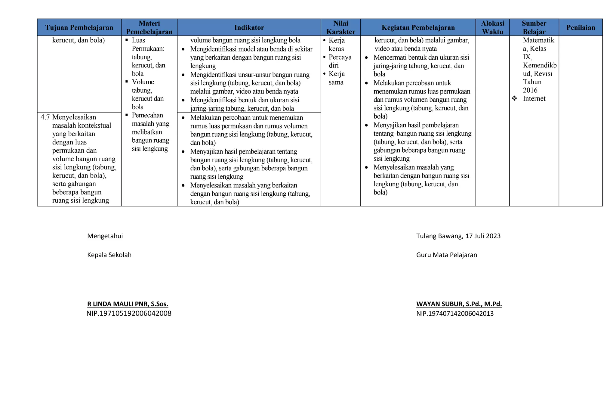 ATP Silabus Matematika Kelas 9 ws.docx