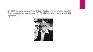 Atp synthase , Atp synthase complex 1 to 4. | PPTX