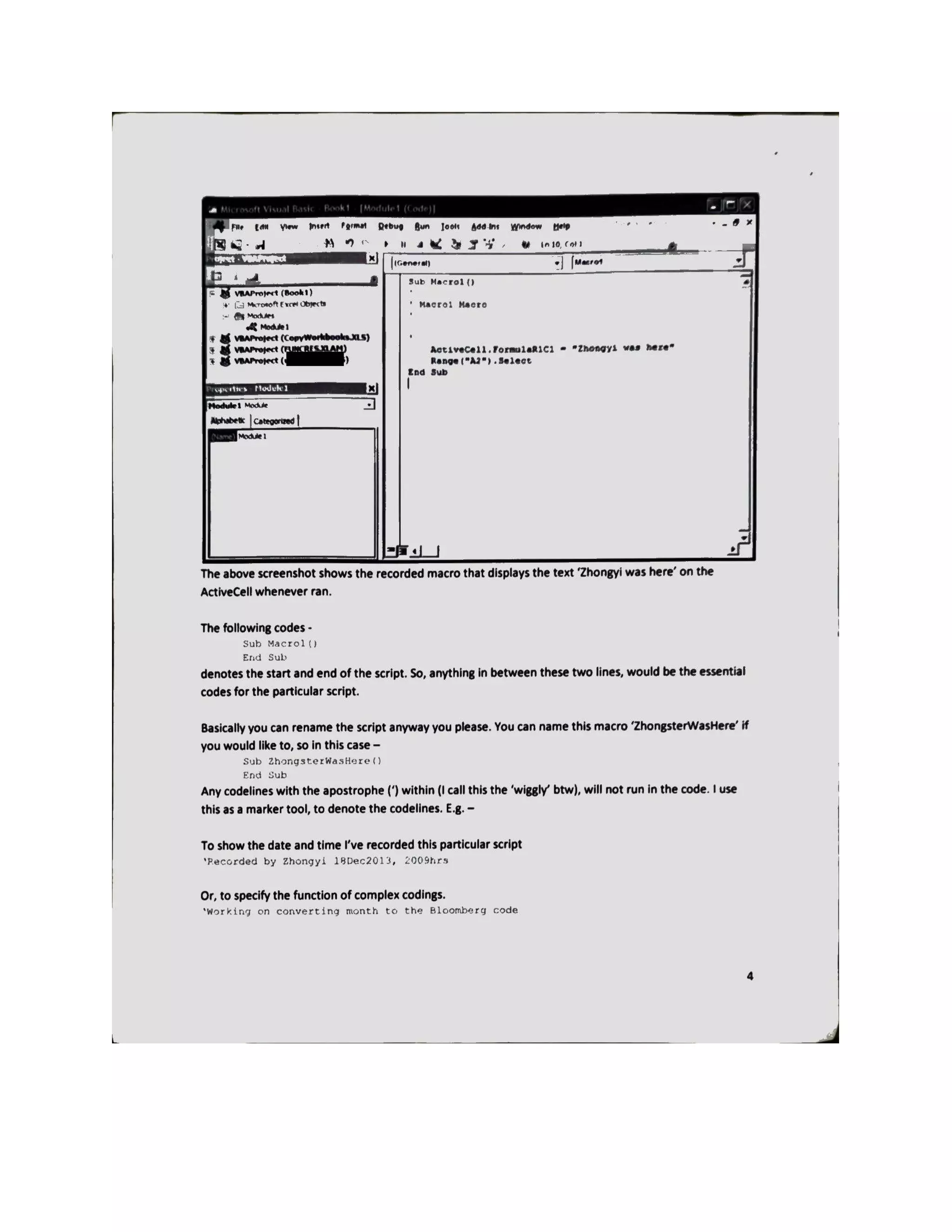 A trade support guide to macros & vba for ms excel | PDF