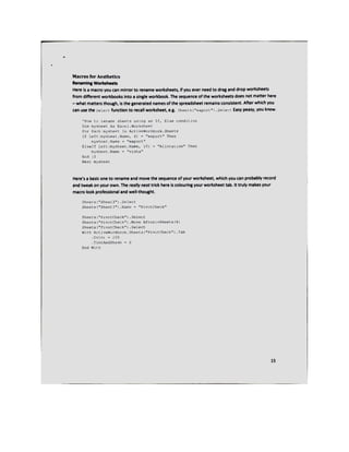 A trade support guide to macros & vba for ms excel | PDF | IT and Internet Support | Internet