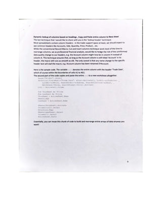 A trade support guide to macros & vba for ms excel | PDF | IT and Internet Support | Internet