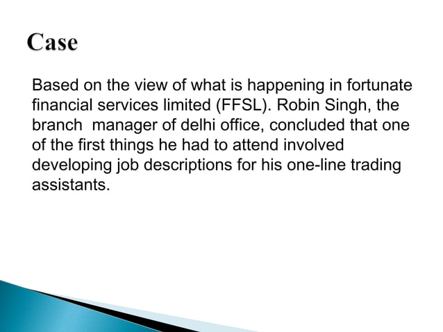 Case Study - A trading assistant’s job | PPT