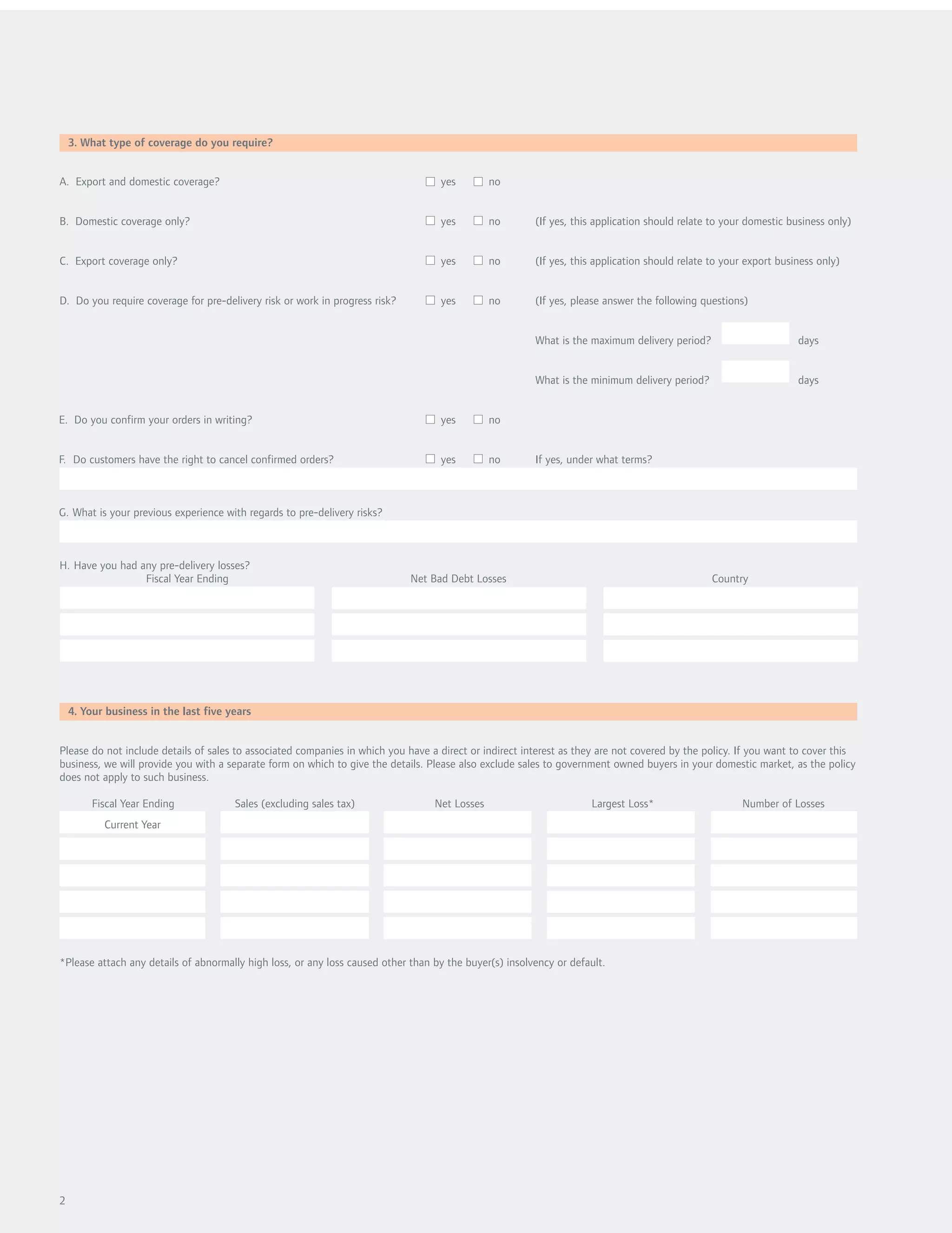 Atradius Application | PDF