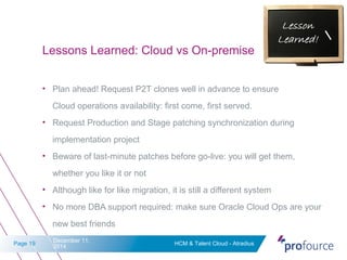 Oracle HCM & Talent Cloud Implementation | PPT