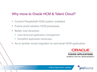 Oracle HCM & Talent Cloud Implementation | PPT