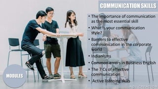 A Training Proposal on the Communiation Skills | PPTX