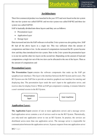 A Training Report On SAP Basis | PDF