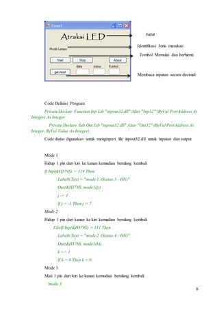 Atraksi lampu led dengan port paralel | PDF