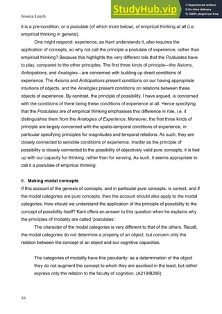 A Transcendental Argument For The Principle Of Possibility | PDF ...