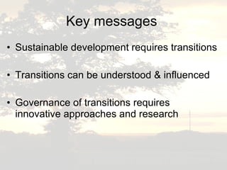 A Transitions Perspective on Research for Sustainability | PPT