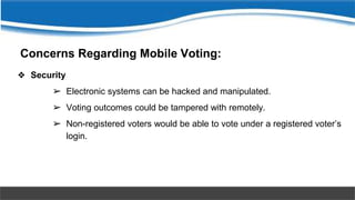 A Transition To Mobile Voting Systems | PPTX
