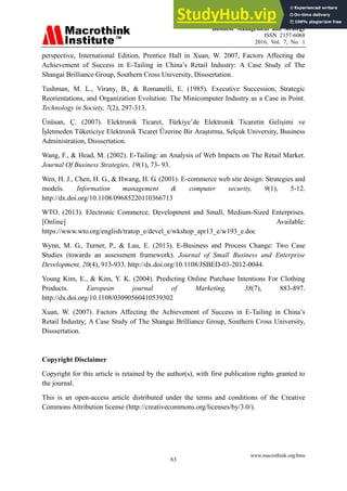 A Transition To Physical Retail From E-Business A Case Study | PDF