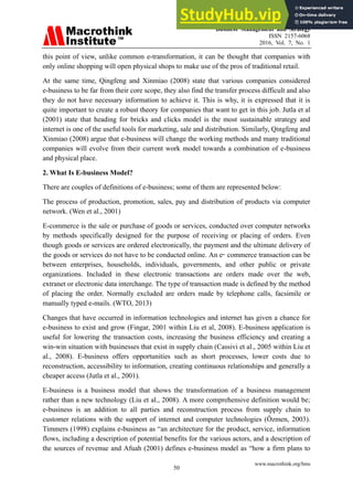 A Transition To Physical Retail From E-Business A Case Study | PDF