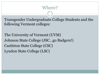 A trans presentation | PPT