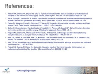 Atraumatic Shoulder Instability Management | PPTX