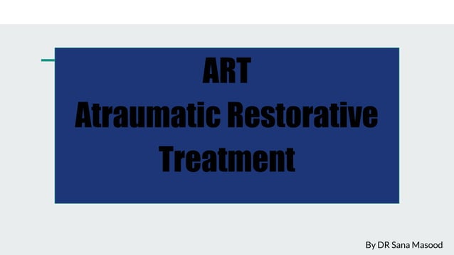 Atraumatic restorative treatment.pdf | Dental Health | Diseases and ...