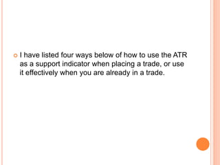 Atr(average true range) | PPTX
