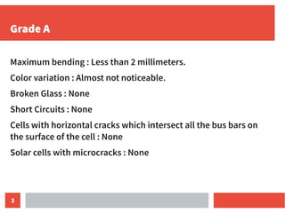 Grading of Solar Panels. | PPT