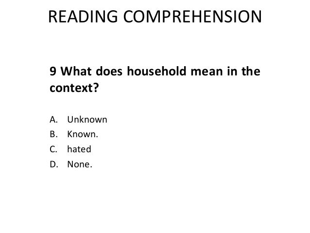 At symbol reading comprehension