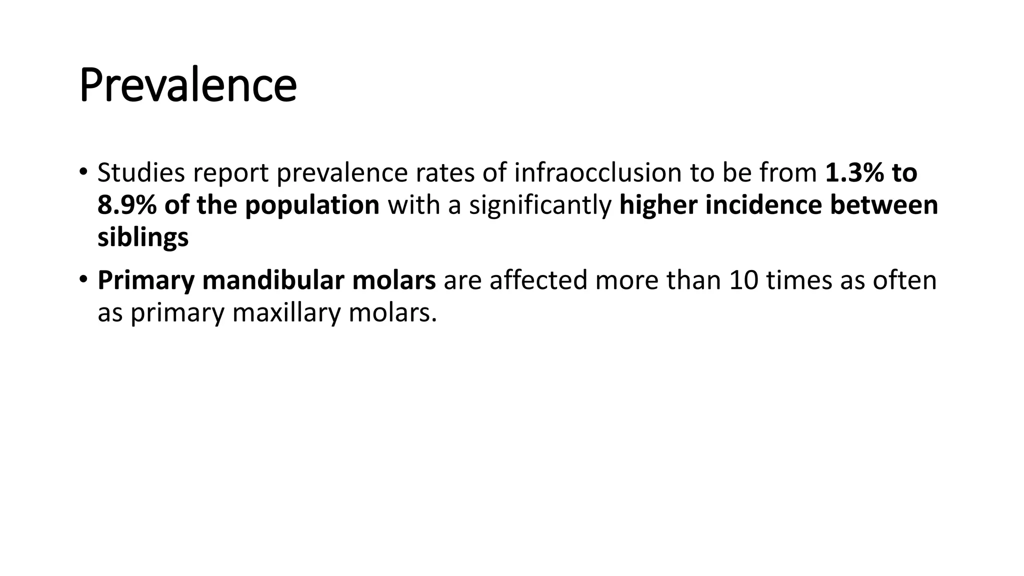 A treatment decision making model for infraoccluded primary molars | PPTX