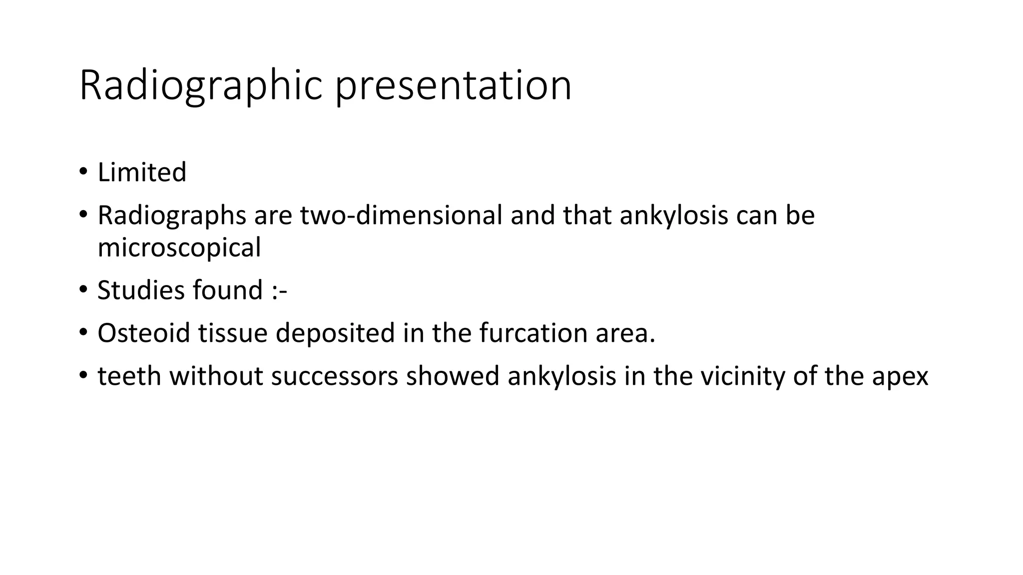 A treatment decision making model for infraoccluded primary molars | PPTX
