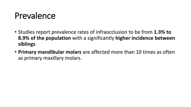 A treatment decision making model for infraoccluded primary molars ...