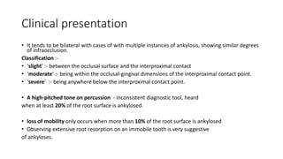 A treatment decision making model for infraoccluded primary molars | PPTX