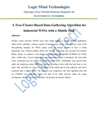 A tree cluster-based data-gathering algorithm for industrial ws ns with ...