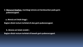 Atresia ani radiografi | PPT