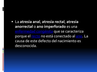 Atresia esofagica | PPTX
