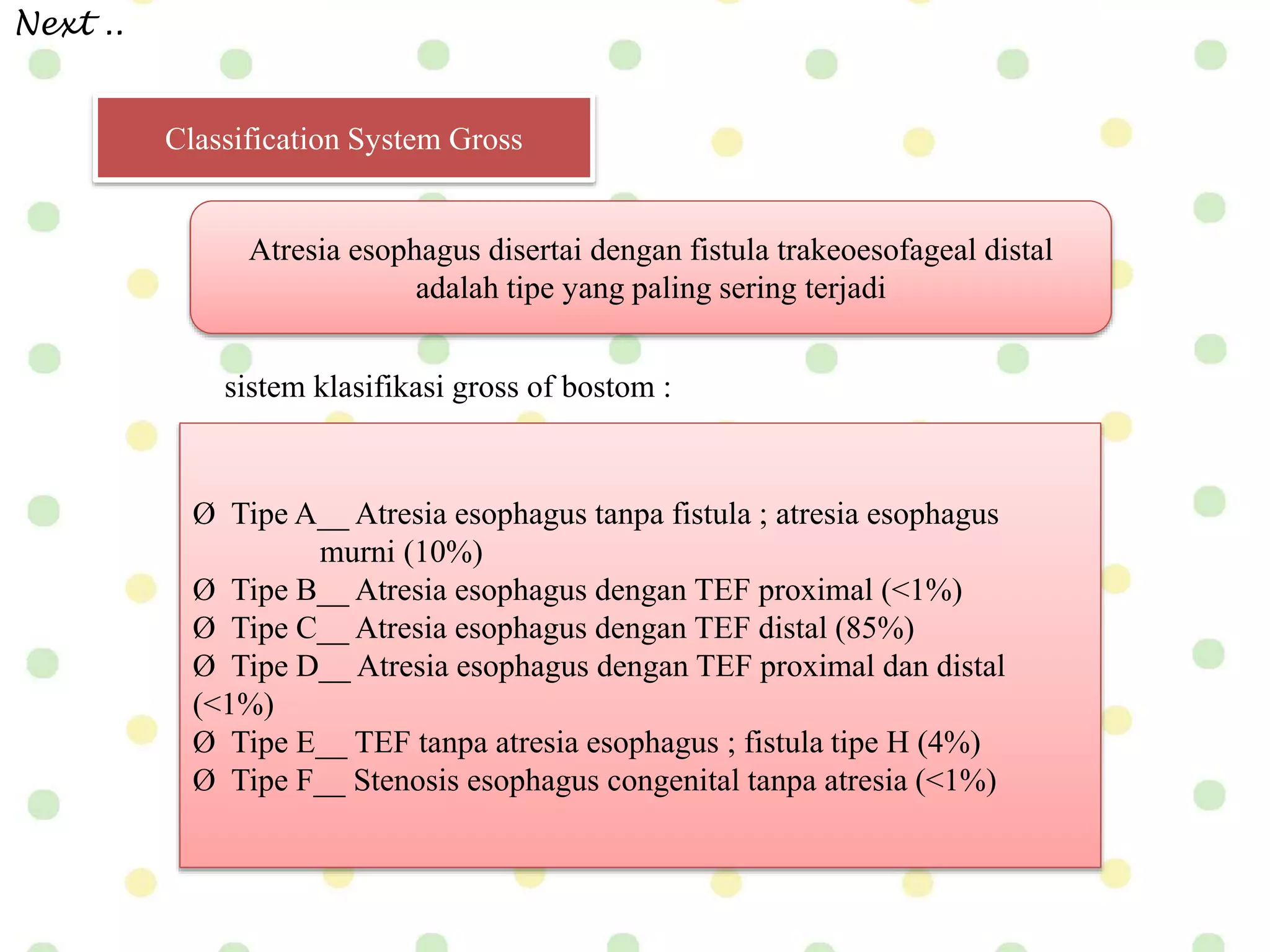 Atresia esofagus | PPTX