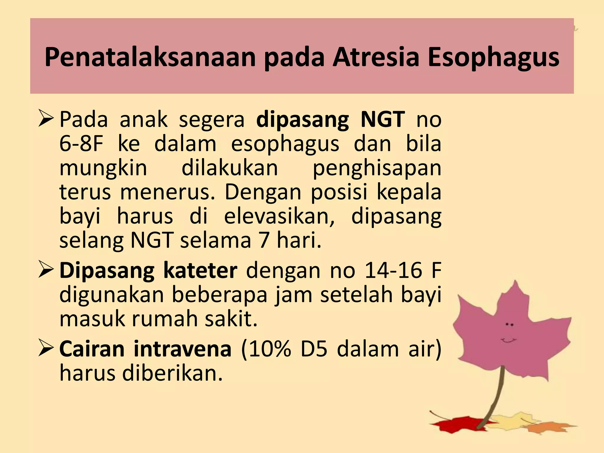 Atresia Esofagus | PPTX