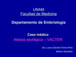Atresia esofágica – vacter | PPT