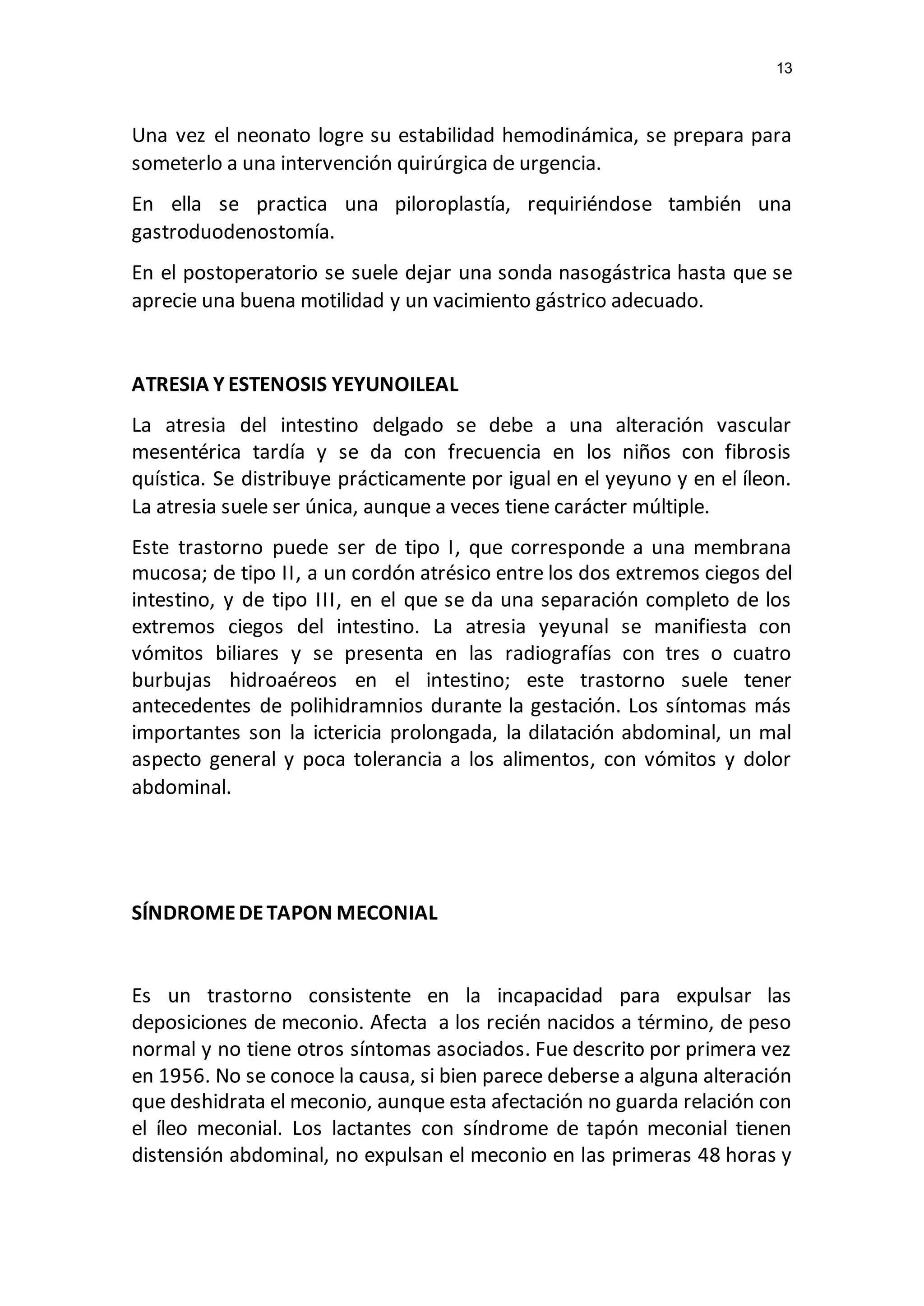 Atresias intestinales y anorectales | DOCX