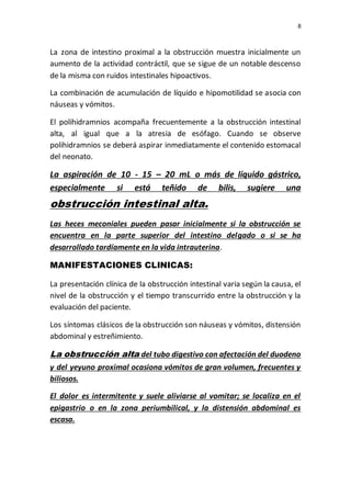 Atresias intestinales y anorectales | DOCX