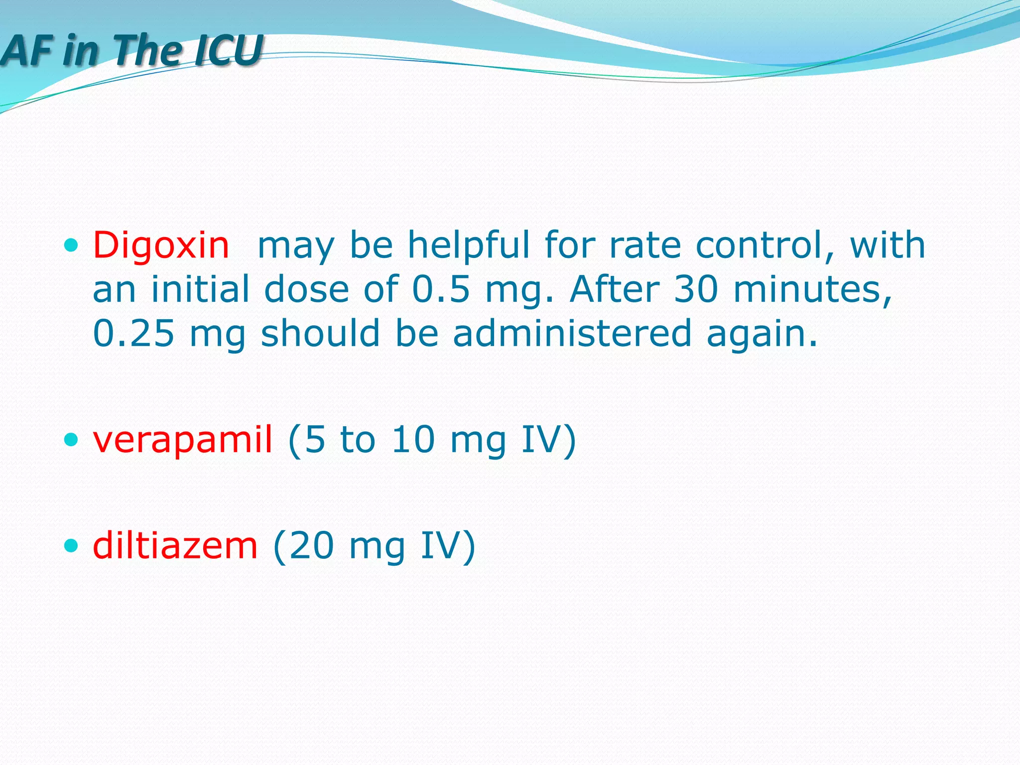 Atrial arrhythmia in the critically ill patients | PPTX