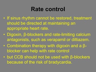 Atrial ﬁbrillation review of principles | PPTX | Heart and ...