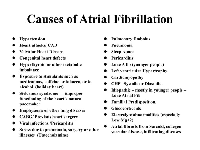 Atrial fib & flutter | PPTX | Heart and Cardiovascular Diseases ...