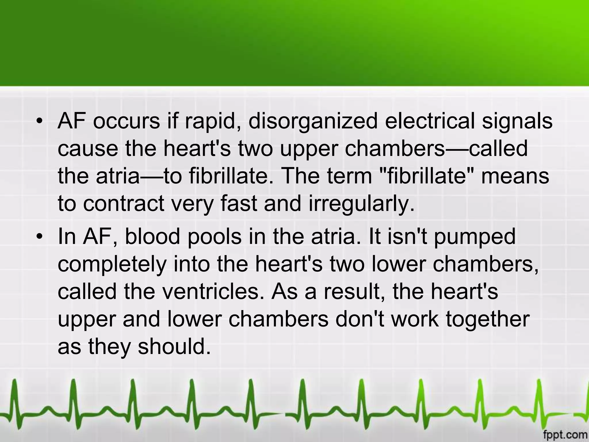 Atrial fibrillation & Atrial flutter | PPTX
