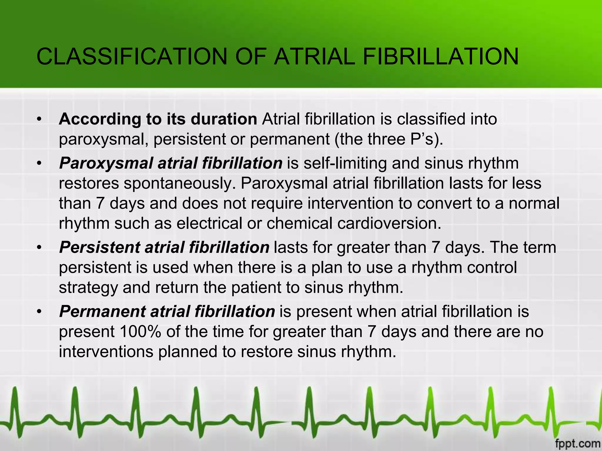 Atrial fibrillation & Atrial flutter | PPTX