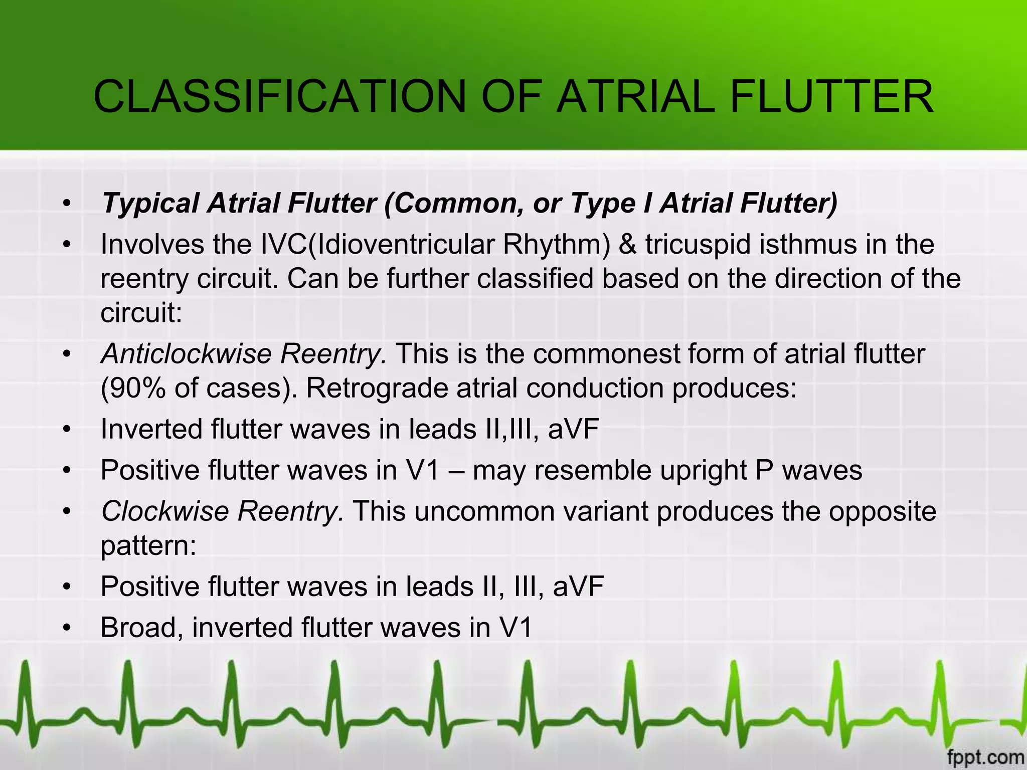 Atrial fibrillation & Atrial flutter | PPTX