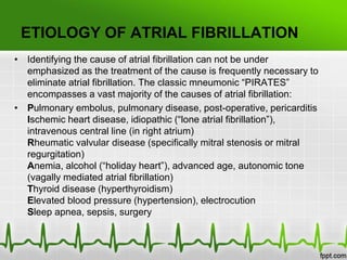 Atrial fibrillation & Atrial flutter | PPTX